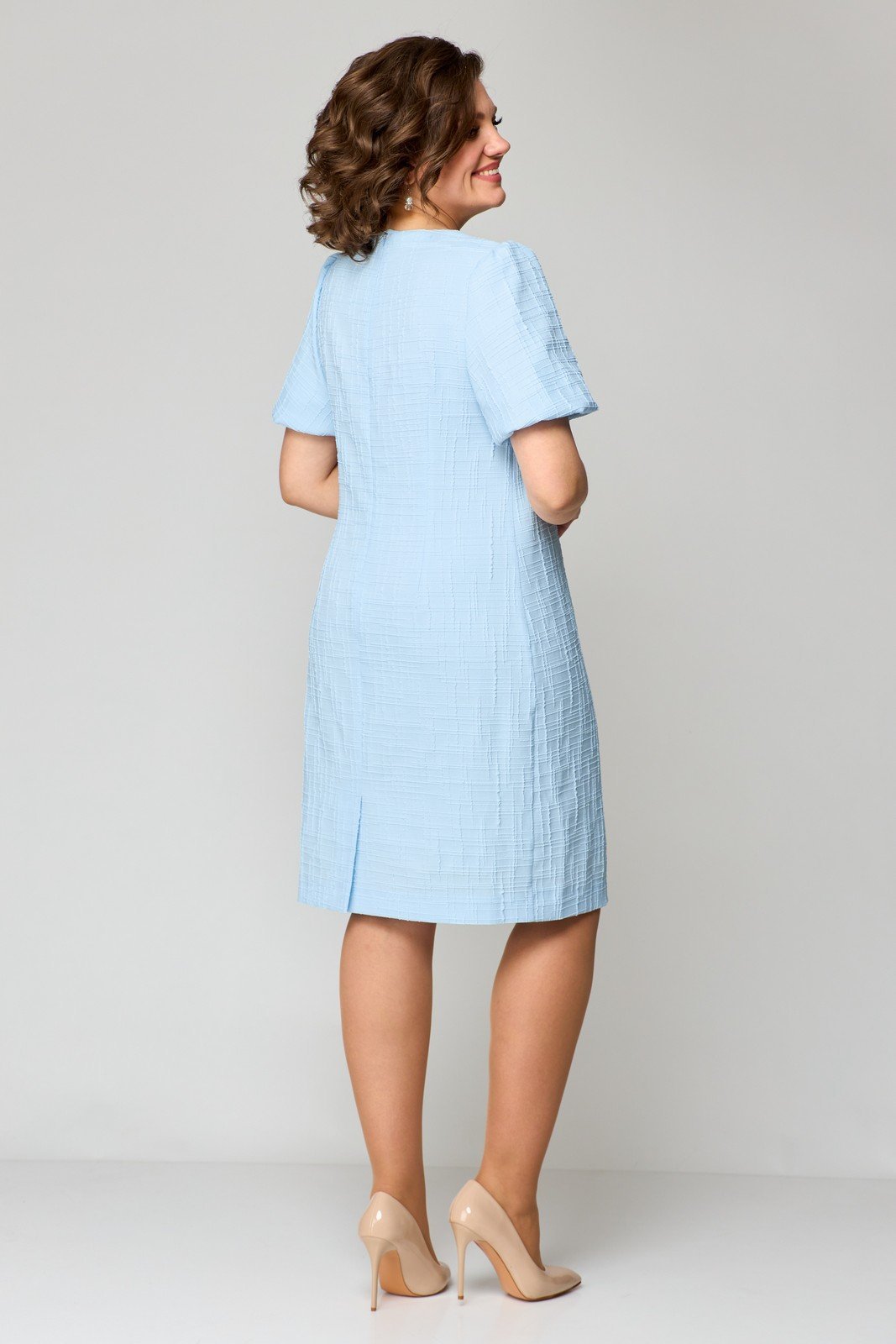 Платье 1-035 голубой POCHERK купить в интернет магазине Велесмода